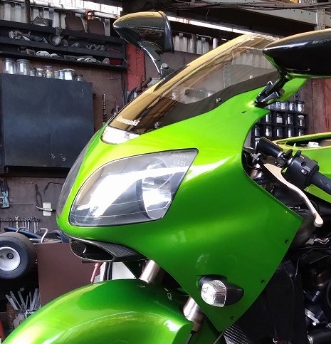 ZX-12R バックステップ＆小物類の取付け - D-EVO